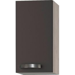 H&auml;ngeschrank Optifit, B:30cm H:57,6cm T:34,6cm, grau, K&uuml;che, Schr&auml;nke, "Faro", mit Metallgriff, Breite 30 cm