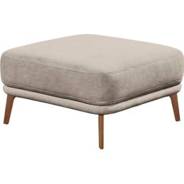 Schöner Wohnen Kollektion Hocker, B:80cm H:45cm T:80cm, beige, SCHÖNER WOHNEN-KOLLEKTION, 100% Polyester, Wohnzimmer, Hocker, "Pearl - 5 Jahre Hersteller-Garantie, auch in