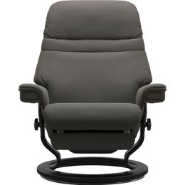 Relaxsessel stressless, B:88cm H:103cm T:78cm, grau, Leder BATICK: BATICK ist ein leicht korrigiertes, durchgefärbtes und genarbtes Möbelleder, bei