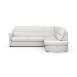 Sit & More Ecksofa SIT & MORE, B:243cm H:87cm T:175cm, silber, Wohnzimmer, Sofas, "Panini L-Form", wahlweise mit Bettfunktion und Bettkasten