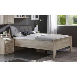 Holzbett Wiemann, B:98cm H:96cm L:217cm, braun, Betten, "Meran", in Komforth&ouml;he