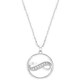 s.Oliver Damen Kette mit Anhänger "Infinity/Unendichkeitsschleife, 2032827", Silber 925 (Sterlingsilber), L: 45, bunt, Silber 925 (Sterlingsilber),