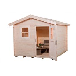 Gartenhaus Weka, beige, Massivholz, Gartenhäuser, "Premium28 FT, 250 x 200"
