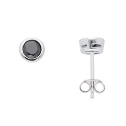 Adelia&acute;s ADELIA ́S Damen Paar Ohrh&auml;nger "1 Paar 925 Silber Ohrringe / Ohrstecker mit Zirkonia &Oslash; 6,5 mm", Damen, Silber 925 (Sterlingsilber), bunt, Silber 925