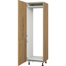 K&uuml;hlumbauschrank KOCHSTATION, B:60cm H:195cm T:56cm, braun, Schr&auml;nke, "Trea", f&uuml;r integrierte K&uuml;hl-Gefrierkombi 176,6 cm, Breite 60 cm, H&ouml;he 195 cm