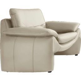 Sessel Places of Style, B:110cm H:80cm T:88cm, beige, NaturLEDER (echtes Rindsleder), Wohnzimmer, Sessel, "Luna", in einzigartiger Optik