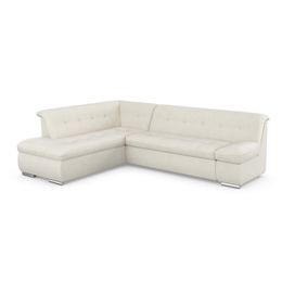 Ecksofa DOMO collection, B:271cm H:80cm T:213cm, beige, Struktur fein 100% Polyester;Chenilleoptik 100% Polyester, Wohnzimmer, Sofas, "Mona L-Form",
