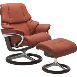 Relaxsessel stressless, B:92cm H:100cm T:80cm, rot, Leder BATICK: BATICK ist ein leicht korrigiertes, durchgefärbtes und genarbtes Möbelleder, bei