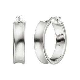 Jobo Damen Paar Creolen, 20mm, Silber 925 (Sterlingsilber), silber, Silber 925 (Sterlingsilber), Ohrringe, 925 Silber