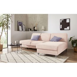 Sit & More Ecksofa SIT & MORE, B:246cm H:89cm T:165cm, beige, Wohnzimmer, Sofas, "Clio L-Form", wahlweise mit Bettfunktion oder Vorziehsitz und Bettkasten,