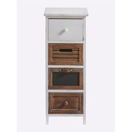 Kommode HEINE HOME, B:30cm H:76cm T:25cm, braun, Massivholz, Sideboards