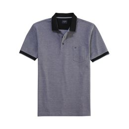 OLYMP Herren Poloshirt "Casual", schwarz, Gr. S, Piqué, Obermaterial: 100% Baumwolle, Shirts, Two-Tone Piqué, Seitenschlitzen im Saum