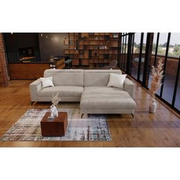 Sit & More Ecksofa SIT & MORE, B:290cm H:88cm T:178cm, beige, 95%Polyester 5%Polyamid, Wohnzimmer, Sofas, "Bolero L-Form"