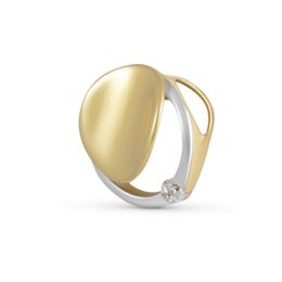 Vivance Damen Kettenanh&auml;nger "333/- Gelbgold bicolor Zirkonia", one-size, Gold, 1,2 g, bunt, Gold, Schmuckanh&auml;nger