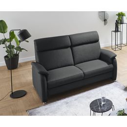 2-Sitzer Home Affaire, B:156cm H:107cm T:97cm, grau, Sofas, "Turin auch mit Easy care-Bezug: leicht mit Wasser zu reinigen", mit hochwertigem