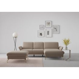 Sit & More Ecksofa SIT & MORE, B:253cm H:84cm T:165cm, grau, Wohnzimmer, Sofas, "Fashion L-Form", wahlweise mit Kopfteilverstellung, Vorziehsitz, motorisch,