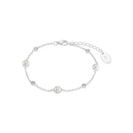 s.Oliver Damen Armband "2034394", 20cm, Perlen Silber 925 (Sterlingsilber), bunt, Perlen, Silber 925 (Sterlingsilber), Armbänder, mit Zirkonia
