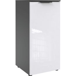 Kommode wimex, B:41cm H:92cm T:41cm, grau, Spanplatte, Sideboards, "level36 D by fresh to go", 1-türig mit soft-close Funktion, lackierte Front,