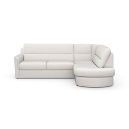Sit & More Ecksofa SIT & MORE, B:243cm H:87cm T:175cm, silber, Wohnzimmer, Sofas, "Panini L-Form", wahlweise mit Bettfunktion und Bettkasten