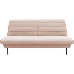 2-Sitzer, B:185cm H:92cm T:103cm, beige, LOOKS by Wolfgang Joop, 100% Polyester, Sofas, "LOOKS IX", Quersteppung, ohne Armlehnen