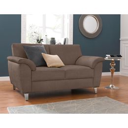 Sit & More 2-Sitzer SIT & MORE, B:151cm H:87cm T:88cm, braun, Kunstleder SOFTLUX;Luxus-Microfaser ALTARA NUBUCK (100% Polyester);Struktur (100% Polyester),