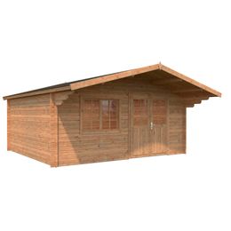 Gartenhaus Palmako, braun, Massivholz, Gartenh&auml;user, "B_ritta", 19,7 qm