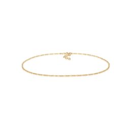 Elli Damen Kette ohne Anhänger "Choker Figaro Basic Blogger 925 Silber", 36, ohne Stein, Silber 925 (Sterlingsilber), L: 36, gold, Silber 925