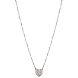 UNIKE JEWELLERY Damen Kette mit Anhänger "MEANINGFUL HEART HERZ, UK.CL.1206.0028", Silber 925 (Sterlingsilber), L: 47, silber, Silber 925