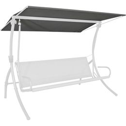 Hollywoodschaukelersatzdach, B:210cm T:145cm, grau, Angerer FREIZEITM&Ouml;BEL, Polyacryl, Sonnensegel, (B/T): ca. 210x145 cm