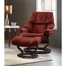 Relaxsessel stressless, B:88cm H:98cm T:78cm, rot, Leder BATICK: BATICK ist ein leicht korrigiertes, durchgefärbtes und genarbtes Möbelleder, bei dem