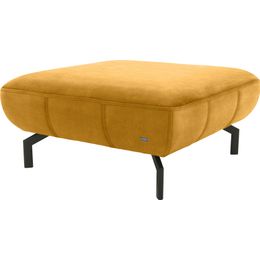 Hocker, B:83cm H:44cm T:83cm, gelb, LOOKS by Wolfgang Joop, 100% Polyester, Wohnzimmer, Hocker, "LOOKS XIII", passend zur Serie LOOKS XIII