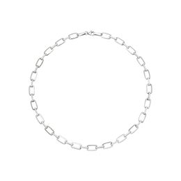 Jobo Damen Collier, Silber 925 (Sterlingsilber), L: 45, silber, Silber 925 (Sterlingsilber), Halsketten, 925 Silber mit 154 Zirkonia 45 cm