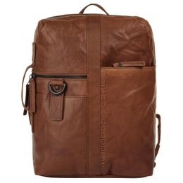 SPIKES & SPARROW Laptoprucksack, SPIKES & SPARROW, braun, Leder, Rindsleder, Rucksäcke, echt Leder