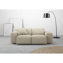 2-Sitzer Andas, B:194cm H:71cm T:101cm, beige, 96% Polyester, 4% Polyacryl, Sofas, "Glimminge auch in Breitcord + Feincord + Easy care-Bezug",