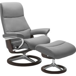 Relaxsessel stressless, B:91cm H:110cm T:85cm, grau, Leder BATICK: BATICK ist ein leicht korrigiertes, durchgefärbtes und genarbtes Möbelleder, bei