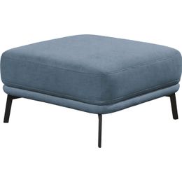 Schöner Wohnen Kollektion Hocker, B:80cm H:45cm T:80cm, blau, SCHÖNER WOHNEN-KOLLEKTION, 100% Polyester, Wohnzimmer, Hocker, "Pearl - 5 Jahre Hersteller-Garantie, auch in