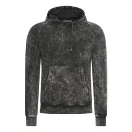 Rusty Neal Herren Kapuzensweatshirt, schwarz, Gr. S, unifarben, 100% Baumwolle, Sweatshirts, in verwaschenem Design