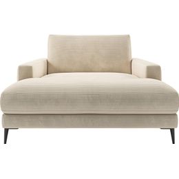 Chaiselongue Inosign, B:132cm H:84cm T:170cm, beige, 88% Polyester, 12% Polyacryl, Sofas, "Downtown Loungemöbel zum Relaxen, B/T/H: 132/170/84 cm",