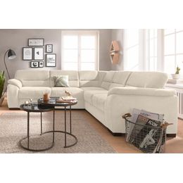 Sit & More Ecksofa SIT & MORE, B:256cm H:88cm T:227cm, beige, Luxus-Microfaser (90% Polyester, 10% Polyamid);Struktur (100% Polyester);Luxus-Microfaser ALTARA