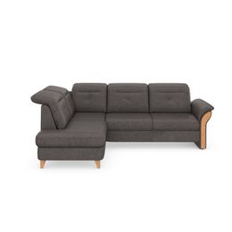Ecksofa Home Affaire, B:269cm H:92cm T:200cm, grau, Luxus-Microfaser Euphora 100% Polyester, ;Easy Care: 98% Polyester, 2% Polyamid;Luxus-Microfaser