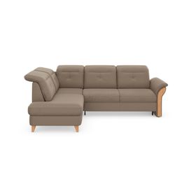 Ecksofa Home Affaire, B:269cm H:92cm T:200cm, grau, Luxus-Microfaser Euphora 100% Polyester, ;Easy Care: 98% Polyester, 2% Polyamid;Luxus-Microfaser