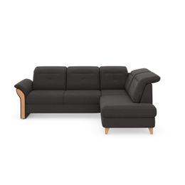 Ecksofa Home Affaire, B:269cm H:92cm T:200cm, grau, Luxus-Microfaser Euphora 100% Polyester, ;Easy Care: 98% Polyester, 2% Polyamid;Luxus-Microfaser