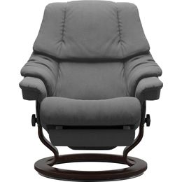 Relaxsessel stressless, B:88cm H:98cm T:77cm, grau, Leder BATICK: BATICK ist ein leicht korrigiertes, durchgefärbtes und genarbtes Möbelleder, bei