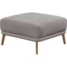 Schöner Wohnen Kollektion Hocker, B:80cm H:45cm T:80cm, silber, SCHÖNER WOHNEN-KOLLEKTION, 16% Baumwolle, 79% Polyester, 5% Polyacryl, Wohnzimmer, Hocker, "Pearl - 5 Jahre
