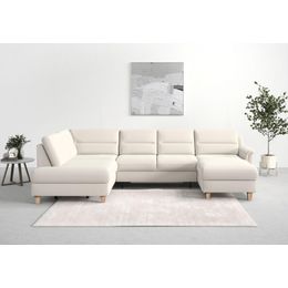 Sit & More Wohnlandschaft SIT & MORE, B:325cm H:90cm T:187cm, beige, Sofas, "Farö U-Form", inklusive Federkern, wahlweise mit Bettfunktion und Bettkasten