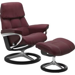 Relaxsessel stressless, B:88cm H:101cm T:78cm, rot, Leder BATICK: durchgefärbtes und genarbtes Möbelleder;Leder PALOMA: durchgefärbtes