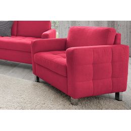 Sit & More Sessel SIT & MORE, B:77cm H:78cm T:78cm, rot, Luxus-Microfaser ALTARA NUBUCK (100% Polyester);Kunstleder SOFTLUX;Luxus-Microfaser (90% Polyester; 10%