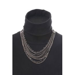 Damen Kette mit Anhänger "London", silber, Collezione Alessandro, Metall, Halsketten, unterschiedliche Gliedergetten