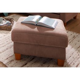 Hocker Home Affaire, B:75cm H:46cm T:63cm, braun, Struktur (100% Polyester);Luxus-Microfaser ALTARA NUBUCK (100% Polyester);MELROSE (100%