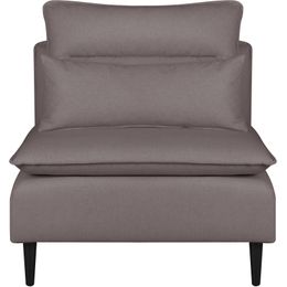 Sofa-Mittelelement Andas, B:82cm H:88cm T:90cm, lila, 100% Polyester, Polsterelemente, "ALVIK", Modul- zum eigenen Zusammenstellen. Passend zur Serie